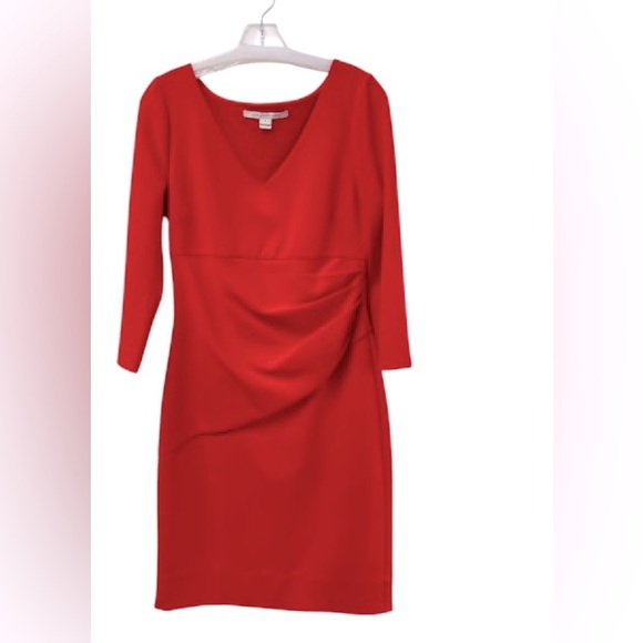 Diane Von Furstenberg | Dresses | Dvf Most Fabulous Bright Red 34 ...